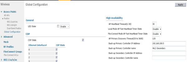 CISCO WIRELESS CONTROLLER REDUNDANCY OVER WAN - IP With Ease