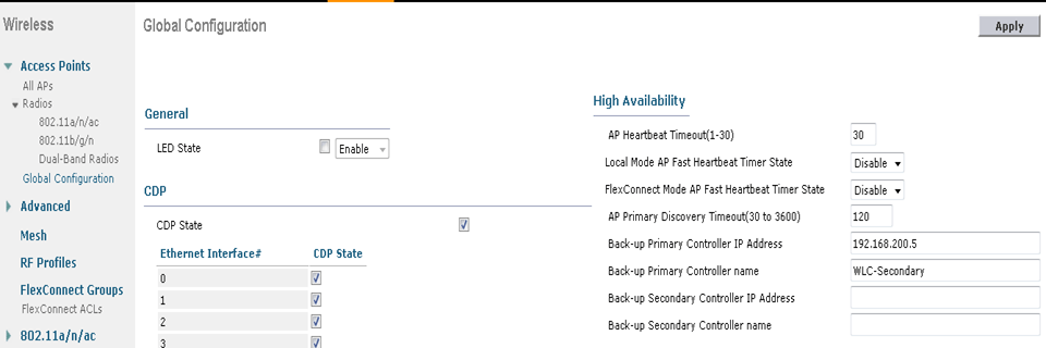 CISCO WIRELESS CONTROLLER REDUNDANCY OVER WAN - IP With Ease CISCO WIRELESS CONTROLLER REDUNDANCY OVER WAN - IP With Ease