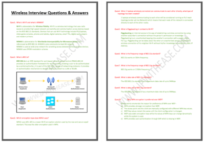 Top 35 Wireless Interview Questions & Answers 2020