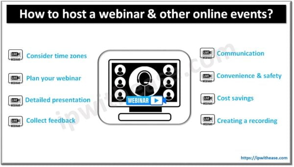 How to host a webinar and other online events? - IP With Ease