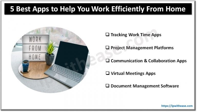 5 Best Apps to Help You Work Efficiently From Home - IP With Ease