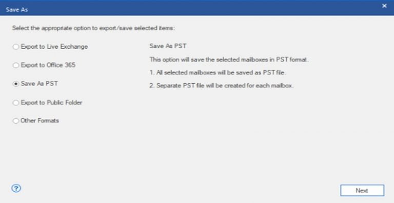How to Export Exchange Archive Mailboxes to PST? - IP With Ease