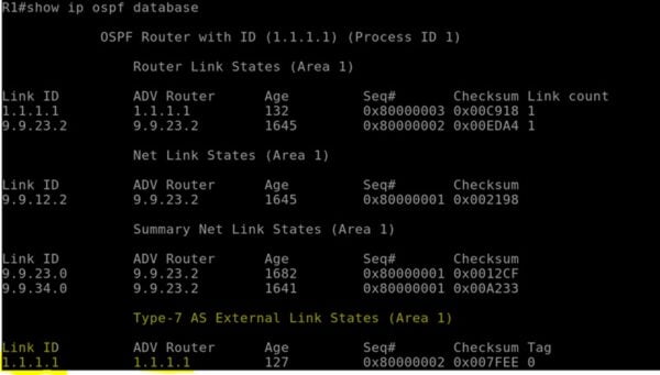 Understanding the LSA Flow in OSPF NSSA Topology - IP With Ease