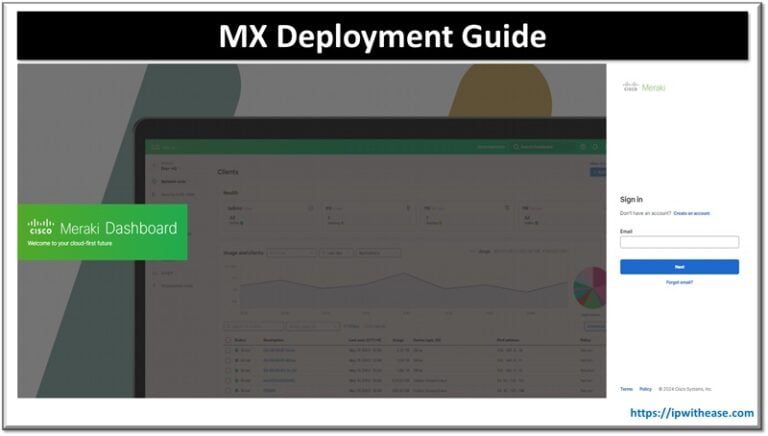 MX Deployment Guide: Cisco Meraki - IP With Ease