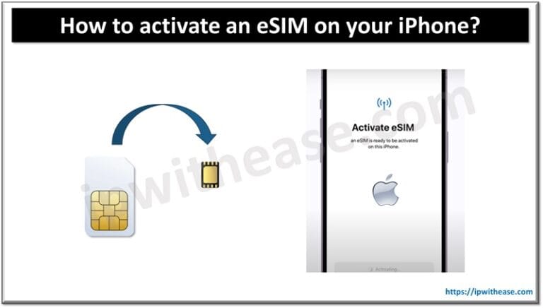 How to activate an eSIM on your iPhone? - IP With Ease