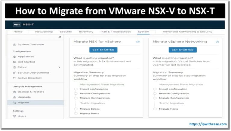 VMWare NSX-T vs NSX-v: Comprehensive Comparison - IP With Ease